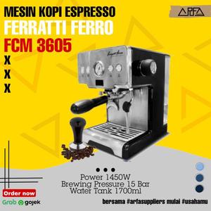 Jual Mesin Espresso Ferrati Ferro Fcm3605 Ferratti Ferro Espresso ...