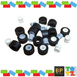Jual New Lego Part 30028 & 74967 - Tyre, Wheel Grey & White, Tyre+Wheel ...