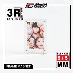 Jual FRAME MAGNET / BINGKAI / DISPLAY FOTO AKRILIK UKURAN 3R / FRAME ...