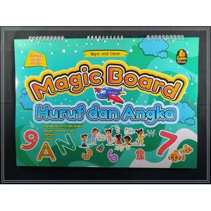 Jual Papan Tulis Anak- MAGIC BOARD HURUF DAN ANGKA - Papan Tulis Mini ...