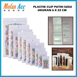 Jual Plastik Klip Susu 6X22 Cm (ISI 100) Ziplock Putih Packing Plastic ...