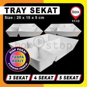 Jual Paper Food Tray - Paper Tray Makanan - XL - PUTIH - SEKAT 3 ...