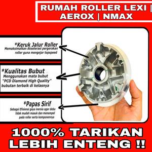 Jual PULLEY CUSTOM MODIF (BUBUT+KEROK JALUR ROLLER+INTERLOCK) NMAX| AEROX | - Kab. Bandung ...