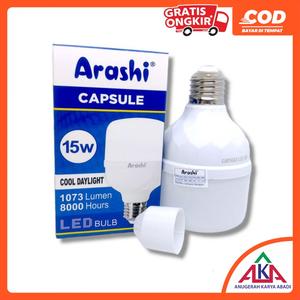 Jual Bohlam Lampu LED ARASHI CAPSULE Cool Daylight Cahaya Putih - 15 Watt - Kota Depok ...