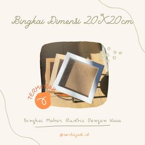 Jual BINGKAI DIMENSI 3D 20X20CM BINGKAI MAHAR RUSTIC BINGKAI POP UP ...