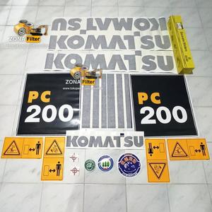 Jual Stiker Alat Berat Sticker Excavator Impor Tebal KOMATSU PC200-7 ...
