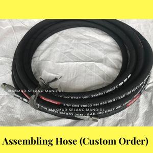 Jual Selang R2 - 3/8" Brighthose 10 meter + NPT male x 2 + Ferrule x 2 ...