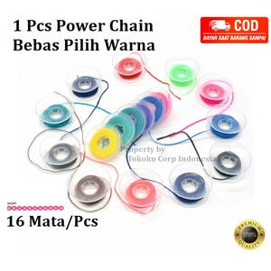 Promo BEBAS PILIH WARNA - Karet Power Chain Behel Gigi 1 Pcs 16 Lubang ...