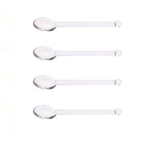 Promo Rddconkit 4 Pcs Clear Glass Stirring Teaspoons Coffee Spoon Cicil ...