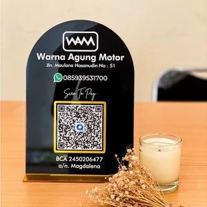 Jual QR Code Sign Akrilik - Social Media Business Sign - Jakarta Barat ...