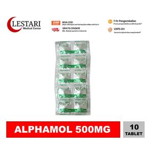 Jual Alphamol 600mg 10 Kaplet (1 Strip) - Paracetamol 600mg - Kota ...