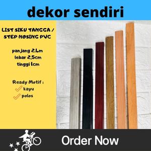 Jual LIST TANGGA PVC - STEP NOSING PVC List Siku L Step Nosing Tangga ...