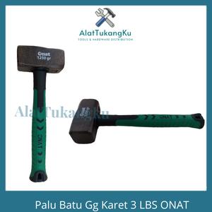 Jual Palu Batu Bogem Gagang Fiber 3 LBS ONAT/Palu Godam Bodem Tembok ...