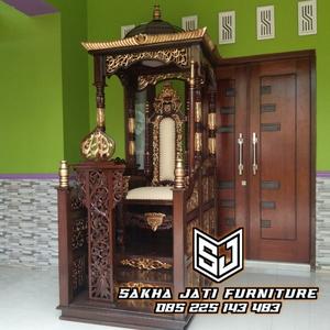 Jual mimbar podium mihrab dakwah masjid plus kursi sofa kursi raja sjf ...