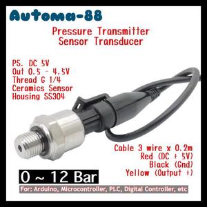 Jual hot sale pressure transducer transmitter sensor arduino 5vdc 1,2 ...