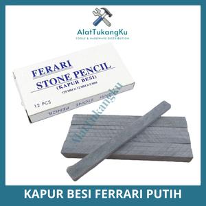 Jual Kapur Besi Ferrari Putih Isi 12 pcs/Stone Pencil/Pensil Tulis Besi - Kota Makassar ...