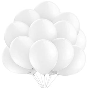 Jual White Balloons 100 pack, 12 Inch Latex White Balloon garland Arch ...
