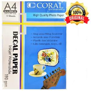 Jual KERTAS FOTO CETAK PRINT TRANSFER KERAMIK PORSELEN DECAL DEKAL ...