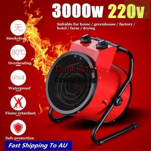 Jual Mesin Kipas Pemanas Udara Elektrik 220V 3000W Tahan Air Untuk ...