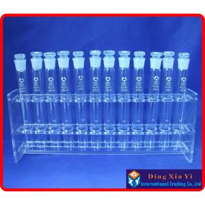 Jual Rak Tabung Nessler Kaca Organik Kolorimetrik Lab 25mlx12 + 12 Buah ...