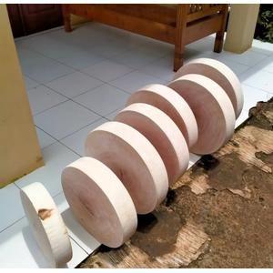 Jual TALENAN KAYU BULAT DIAMETER 40 CM/TALENAN DAGING AYAM/TALENAN KAYU ...
