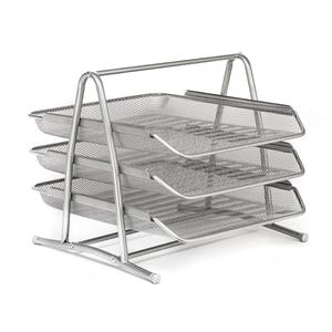 Jual RAK KERTAS SUSUN BESI LETTER ELEVATED TRAY 3 TINGKAT SILVER ...