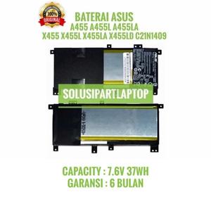 Jual Baterai Laptop Asus A455 A455L A455LN A455LF A455LA C21N1409 ORI ...