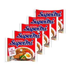 Jual Terlaris 5PCS Supermi Mi Goreng Rasa Ayam Mie Instan Goreng - Kota ...