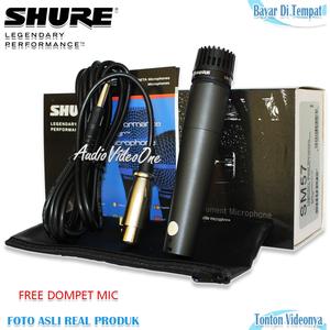 Jual Mic SHURE SM57 Microphone Instrument Mik Kabel Mikrofon Kendang ...