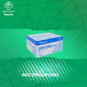 Jual Terumo Spuit T-Syringe Disposable With Needle 3 CC Per Box isi 100 ...
