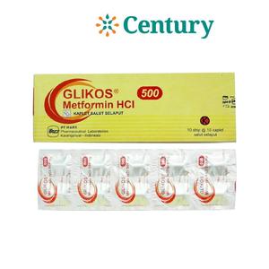 Jual GLIKOS 500MG 1 STRIP ISI 10 TAB / METFORMIN / DIABETES - Jakarta ...
