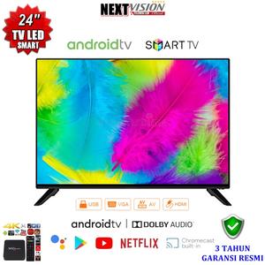 Jual SMART LED TV 24''INCH FULL LAYAR LENGKAP DENGAN ANDROID BOX ...