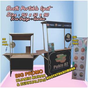 Jual booth portable/booth portable murah/event desk/gerobak lipat/meja ...