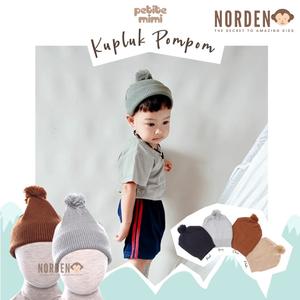Jual [ND] Petite Mimi Topi Kupluk Pompom Bayi / Kupluk Anak - Dusty ...