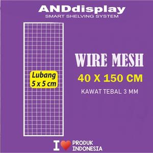 Jual WIRE GRID MESH 40 X 150 CM - KAWAT JARING KOTAK - RAM DINDING ...