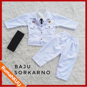 Jual Kostum Baju Seragam PEJUANG PRESIDEN SOEKARNO Anak Bayi Newborn ...