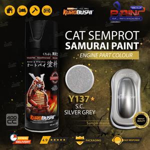 Jual Samurai Paint Y137* S.C Silver Grey Cat Semprot/Pylox/Motor/Gundam ...