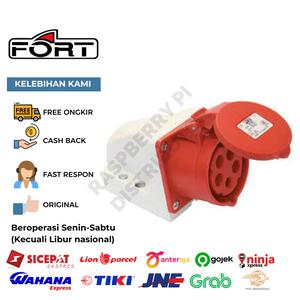 Jual FORT WALL SOCKET IP67 CEE FT-1352 5POLE 63A - Jakarta Barat ...