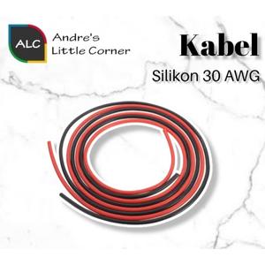 Jual Kabel Silicon AWG30 Silicon Wire 30 AWG Red Merah Black Hitam 10cm ...