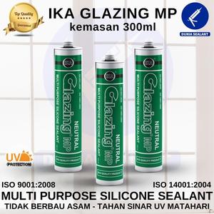 Jual Silicone Sealant Lem Kaca Silikon Silen IKA Glazing MP 300ml ...