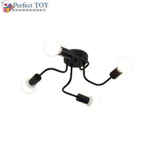 Jual Ps LED Retro Besi Tempa Lampu Plafon 4kepala Lampu Untuk Rumah ...