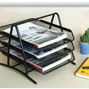 Jual ho6 letter tray 3 susun rak tempat dokumen paper tray organizer ...