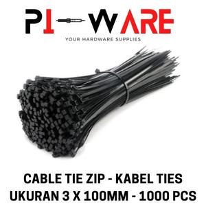 Jual Kabel Tis Isi 1000 Pcs Ukuran 10cm / 3 x 100mm Nylon Cable Tie ...