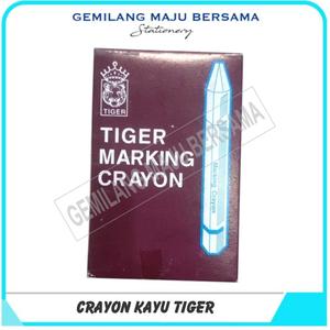 Jual Crayon Kayu Tiger (Biru/Hijau/Merah/Kuning/Hitam/Putih) (SRY7 ...