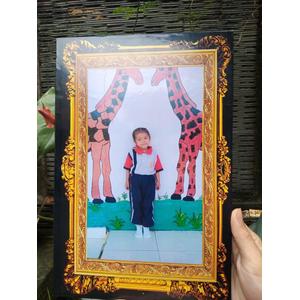 Jual PO CETAK FOTO UKURAN 15R 25X38 MOTIF FIGURA SUDAH DIBINGKAI PAPAN ...