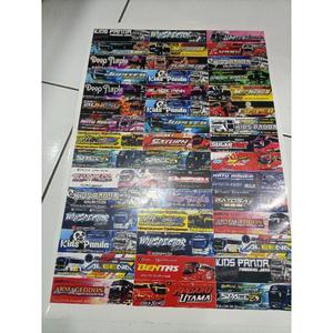 Jual sticker bus basuri kids panda 1 lembar isi 45 kotak sticker bus ...