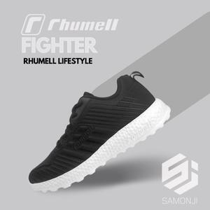 Jual RHUMELL TIPE FIGHTER SEPATU LARI RUNNING SHOES - Hitam Putih, 44 ...