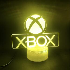 Jual Xbox Game Icon 3D Illusion Lamp Gaming Room Desktop Setup LED ...