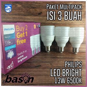 Jual Philips Led Bright 13W Multipack - Isi 3 Buah Bohlam Lampu Led E27 - Jakarta Selatan ...