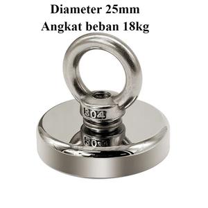 Jual Besi Berani Magnet Gantungan Round Hook Strong Neodymium 25mm ...